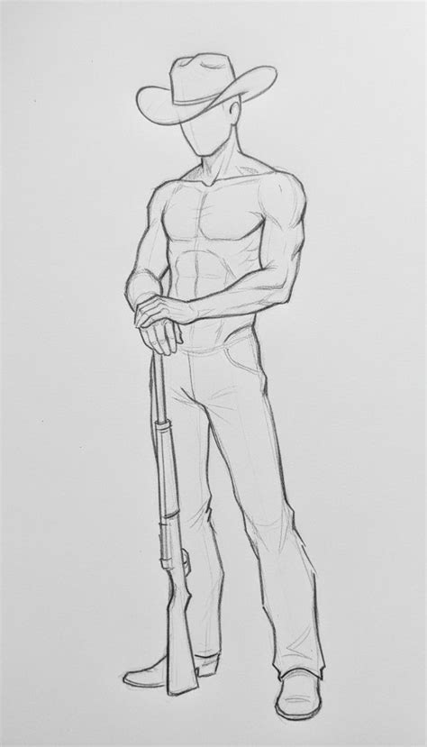 9 Male Cowboy Poses That Will Make Your Sketchbook A Western Movie Frame