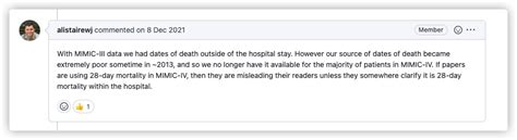 Regarding The Availability Of 28 Day Mortality In Mimic Iv V20 · Issue