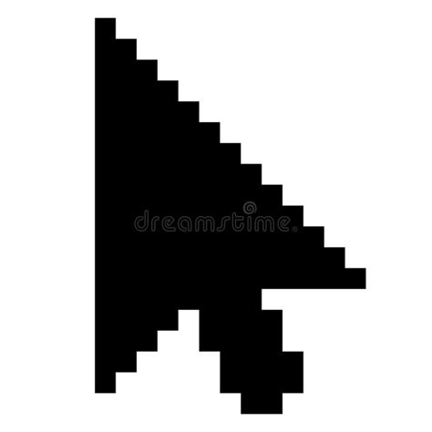 Cursor Icon In Arrow Form Mouse Click Cursor Clicking Arrow Pointer Stock Vector