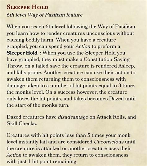 Grapple Monk Subclass Pasifistic Monk Rdndhomebrew