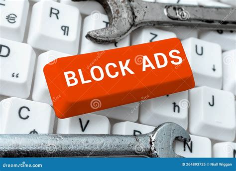 Conceptual Caption Block Ads Business Idea Program That Will Remove Different Kinds Of