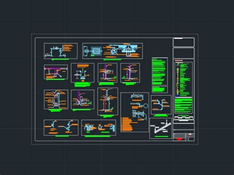 Detalles De Instalación Hidraulica En Autocad Cad 63921 Kb Bibliocad