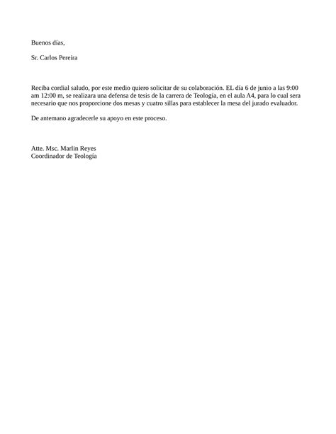 Solicitud De Tesis