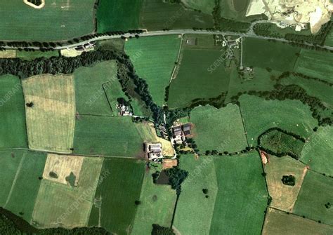 Farm Aerial View Stock Image C009 9119 Science Photo Library