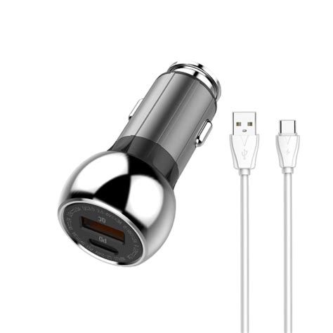 Ldnio C1 36w Pd Qc 30 차량용 고속 충전기 Usb Ctype C 케이블이 있는 고성능 스마트 Usb