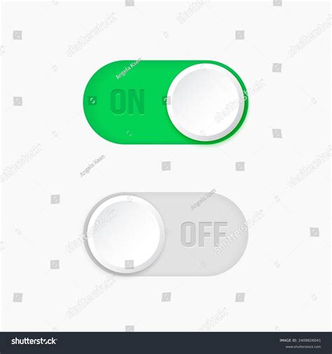 On Off Toggle Switch Buttons Open Stock Vector Royalty Free 2409826041 Shutterstock