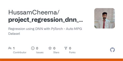 GitHub HussamCheema Project Regression Dnn Pytorch Regression Using