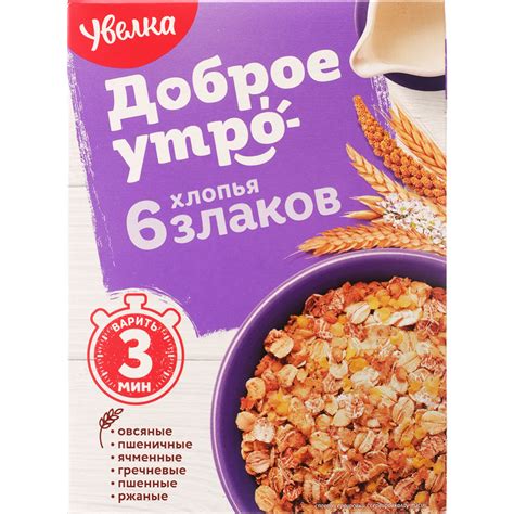 Хлопья «Увелка 6 злаков 350 г купить в Минске недорого в рассрочку в интернет магазине Емолл бай