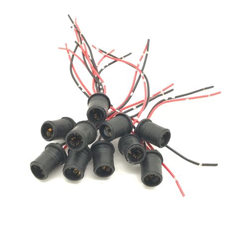 Pre Wired Rubber T10 W5w W3w 501 194 Bulb Socket Holders Led Repair Dash Parking Car Mod Shop
