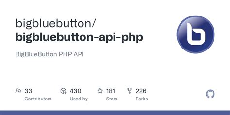 GitHub Bigbluebutton Bigbluebutton Api Php BigBlueButton PHP API
