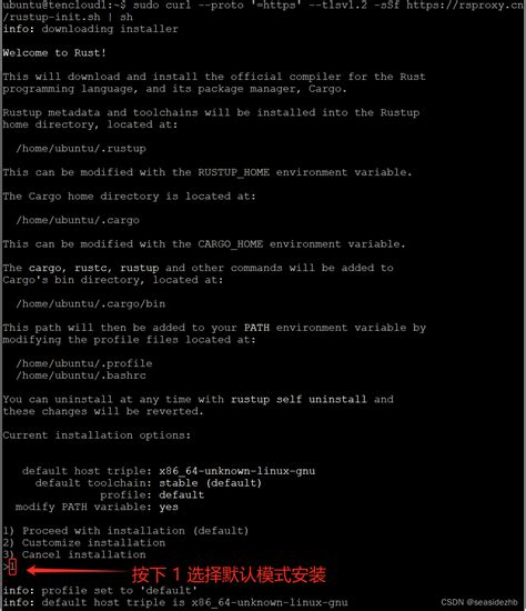 Ubuntu 2204安装rust编译环境并且测试ubuntu Rustup Csdn博客