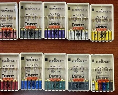 Dentsply Dental K Flexo Files 21mm 25mm 31mm Stainless Steel 6 Files Per Blister EBay