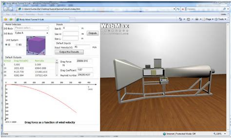 GUI Of Virtual Body Wind Tunnel Download Scientific Diagram