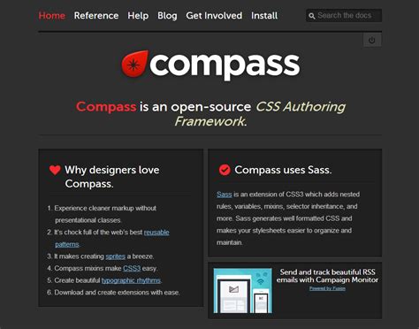 Compass Is An Open Source Css Authoring Framework Based On Sass Css