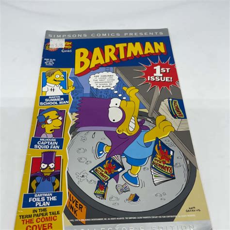 First Issue Bartman Simpsons Comicb27s