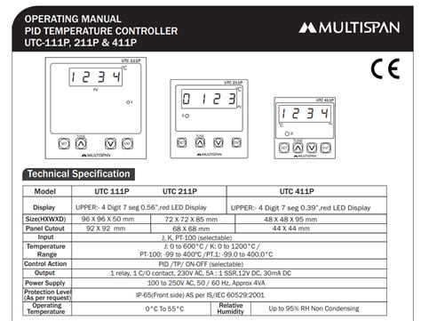 Multispan UTC413P PID On Off Temperature Controller At Rs 800 In Vasai Virar