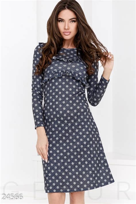 Платье в горошек арт 24566 ♡ интернет магазин Gepur