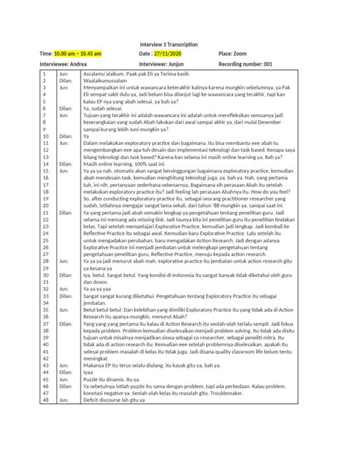 Transkrip Interview 2 Pdf