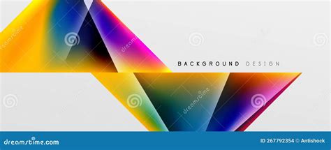 Geometric Abstract Background Design Template Stock Vector Illustration Of Banner Card 267792354