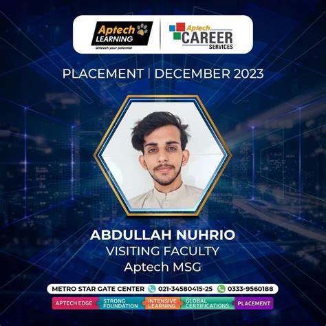 Abdullah Nuhrio On Linkedin Aptech