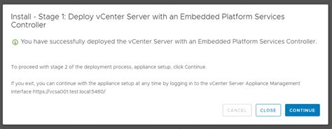 Deploy Vcsa 67 Appliance With Embedded Platform Services Controller