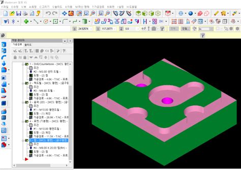 마스터캠 Mct 밀링 현대 위아 머시닝센터 컴퓨터응용밀링기능사 컴퓨터응용가공산업기사 기계가공기능장 자격증 및 실무 교육 2d Nc데이터 프로그래밍 및 모의가공 O0902