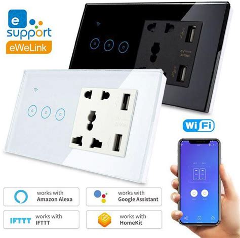WiFi Smart Switch With USB Universal Socket 1 2 3 Gang Price From Jumia In Nigeria Yaoota