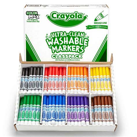 Crayola Washable Broad Line Markers Classpack Beckers