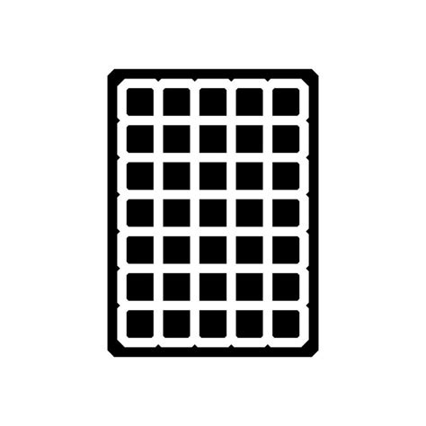 Módulo Solar Panel Glifo Icono Vector Ilustración 35559649 Vector En