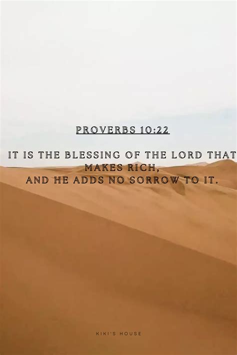 The Blessings Of The Lord Proverbs 10 22