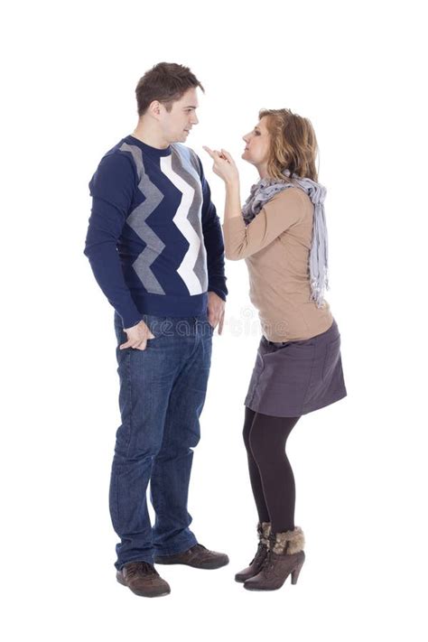 Girl Shaking Her Finger Stock Image Image Of Emotional 25324189