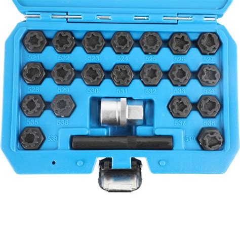 Locking Wheel Nut Key Removal Installer Tool Stud Extractor Socket Set