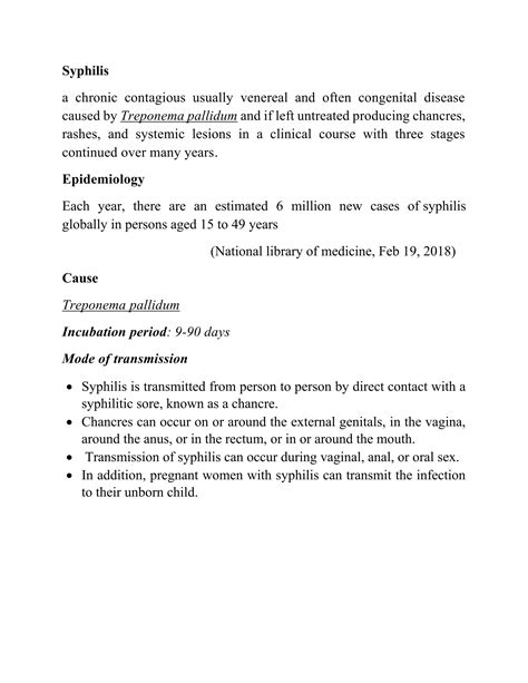 Syphilis Pdf
