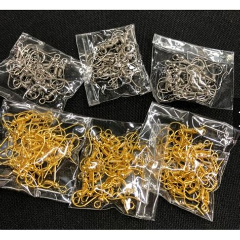20 Pieces Alloy Earrings Ear Hook Clasp Assembly Hooks For Earrings Diy