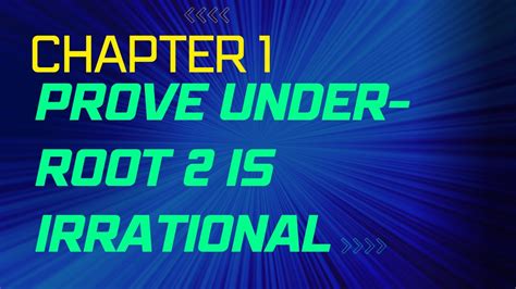 Underroot 2 Is An Irrational Number 11 Class Maths Punjab And