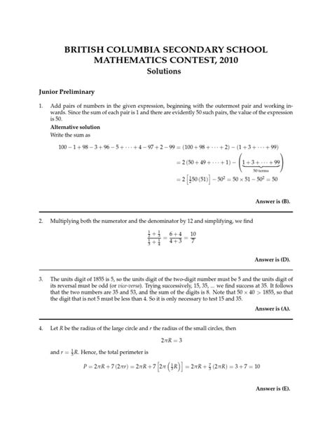 British Math Contest Pdf Area Summation