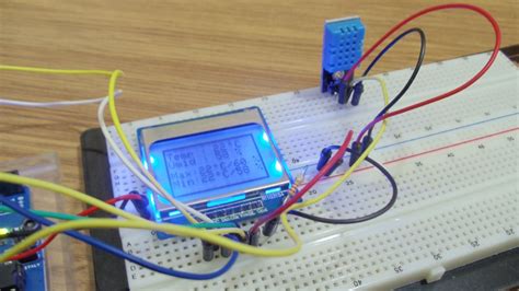 Display Lcd Nokia 5110 E Sensor De Temperatura Dht11 Arduino E Cia