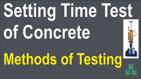 Setting Time Of Concrete Rstructuralguide