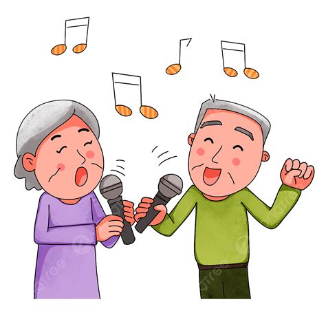 일본 일러스트 모임 노래 노인 개념 삽화 함께 모여 일본 가라오케 Png 일러스트 및 Psd 이미지 무료 다운로드 Pngtree