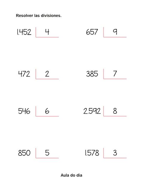 Resolver Las Divisiones 3