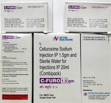 C Furo 1 5gm Inj Injection At Best Price In Mumbai Ram Medical Agency