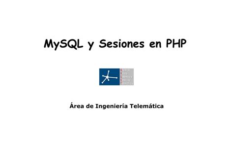 Pdf De Programación Mysql Y Sesiones En Php