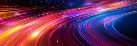 Vibrant Abstract Light Trails With Colorful Aesthetic Artistic Design