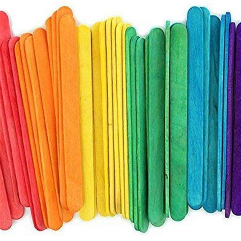 29 Colorful Popsicle Sticks For Crafts Large Colo Vicedeal