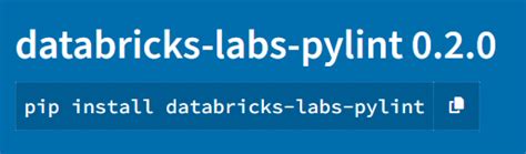 Databricks Linting With A New Plugin For Pylint My Blog