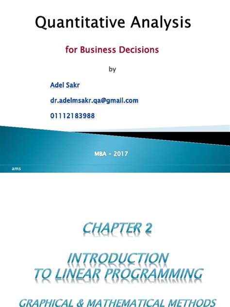 Qa Lecture2 Lp 1 Pdf Mathematical Optimization Linear Programming