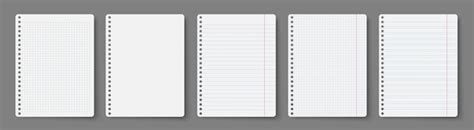 Premium Vector Notebook Line Squared Dot Diary Template Notepad Empty