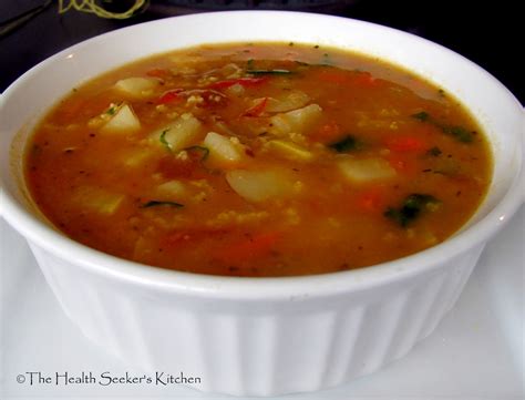The Health Seekers Kitchen Savory Quinoa And Vegetable Soup