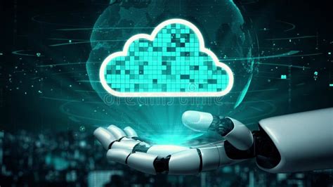 Mlp Futuristic Robot Artificial Intelligence Enlightening Ai Technology Concept Stock Video