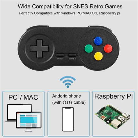 Mua Kiwitata 2 Pack Wireless Snes Usb Controller For Retro Games Kiwitatá 24ghz Remote